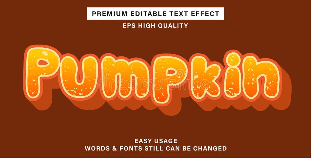 Pumpkin Poster Editable Font Stock Illustrations – 384 Pumpkin Poster ...