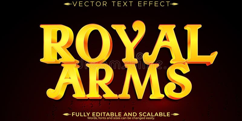 Editable Text Effect Royal, 3d Ancient and Golden Font Style Stock ...