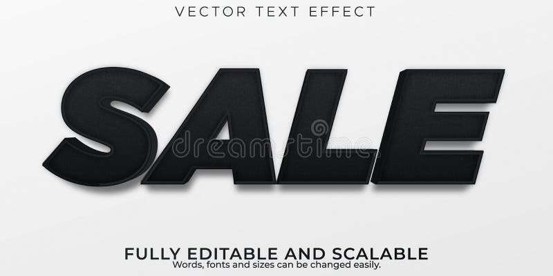 Editable Text Effect Sale, 3d Discount and Offer Font Style Stock ...