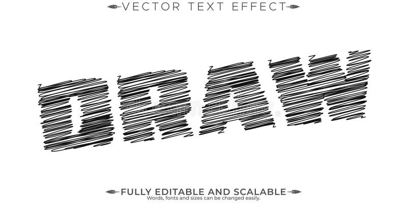 Editable Text Effect Sketch, 3d Architecture and Drawing Font Style ...