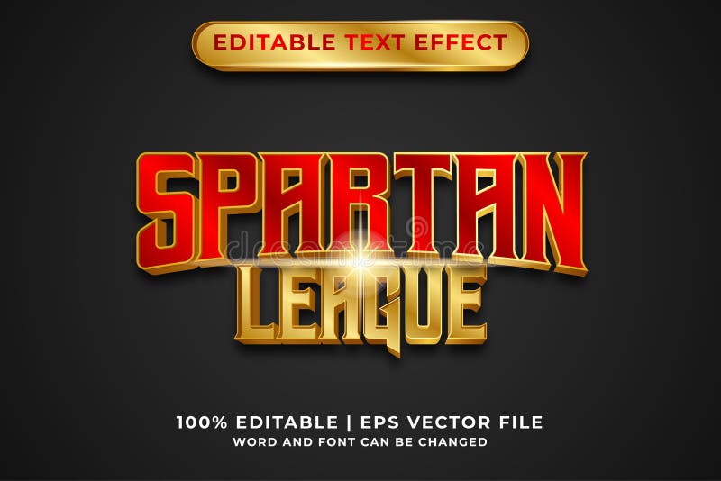 Spartan text designed stock vector. Illustration of abstract - 83312752