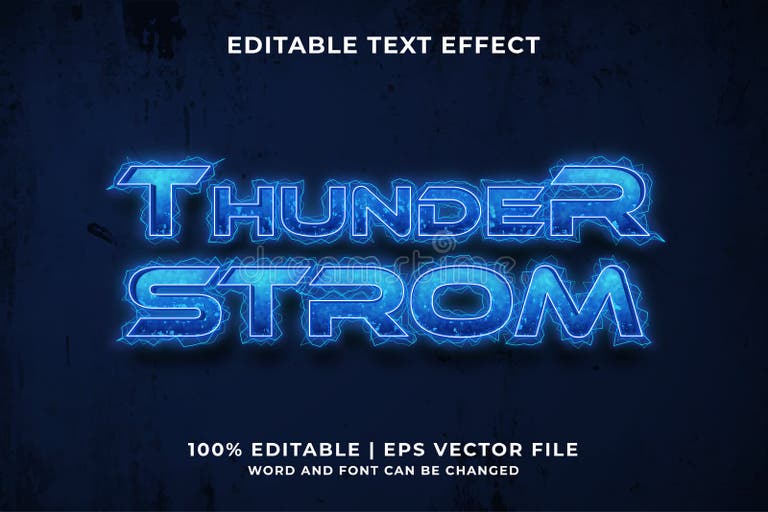 Thunder Font Stock Illustrations – 3,706 Thunder Font Stock ...