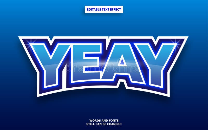 Editable Text Effects for a Wide Variety of Design Stock Vector ...