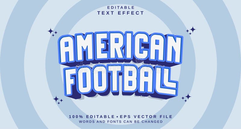 American Football Typeset Stock Illustrations – 120 American Football ...