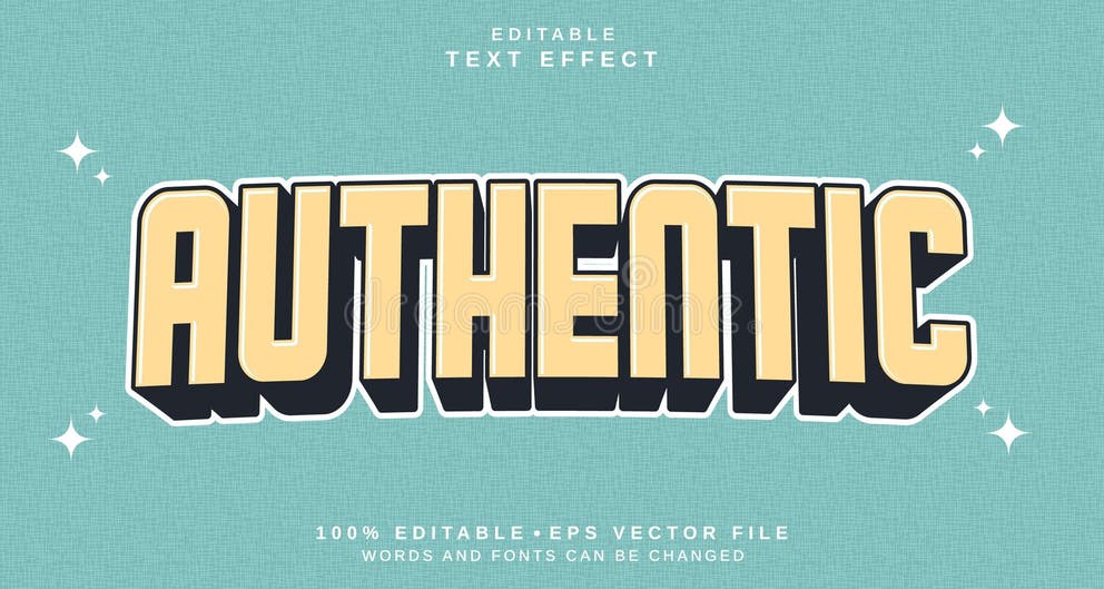 Editable Text Style Effect - Authentic Text Style Theme Stock ...