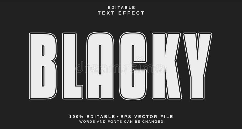 Blacky Text Style Theme Stock Illustrations – 2 Blacky Text Style Theme ...