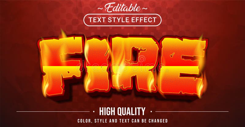Fire Font Editable Stock Illustrations – 703 Fire Font Editable Stock ...