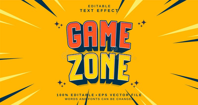 Editable Text Style Effect - Game Zone Text Style Theme Stock ...