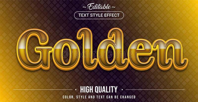 Luxury Golden Text Effect - Editable Text Effect Stock Vector ...