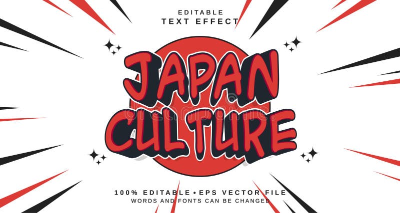 Editable Text Style Effect - Japan Culture Text Style Theme Stock ...