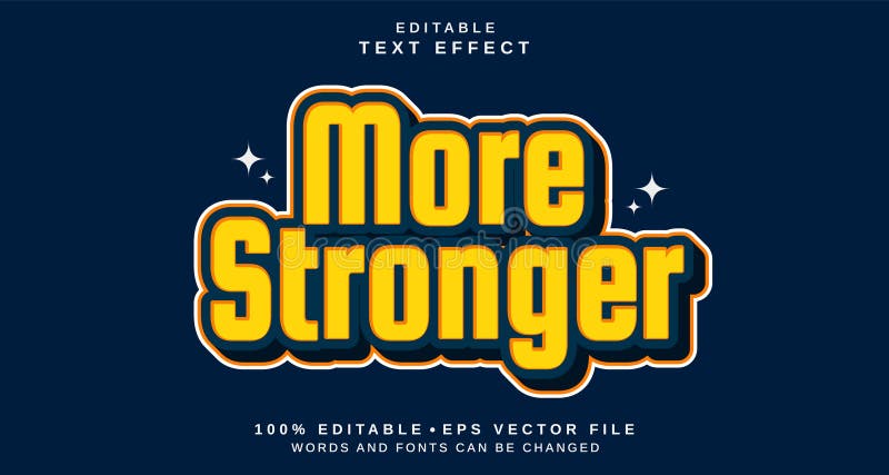 Editable Text Style Effect - More Stronger Text Style Theme Stock ...