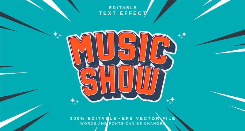 Effect Music Show Text Style Theme Stock Illustrations – 14 Effect ...