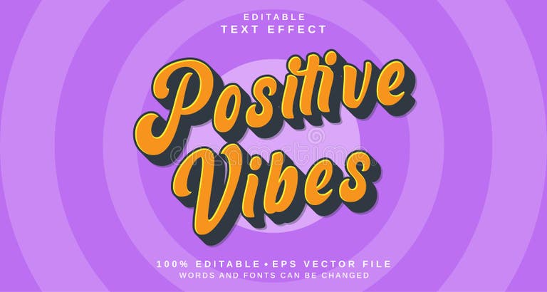 Editable Text Style Effect - Positive Vibes Text Style Theme Stock ...