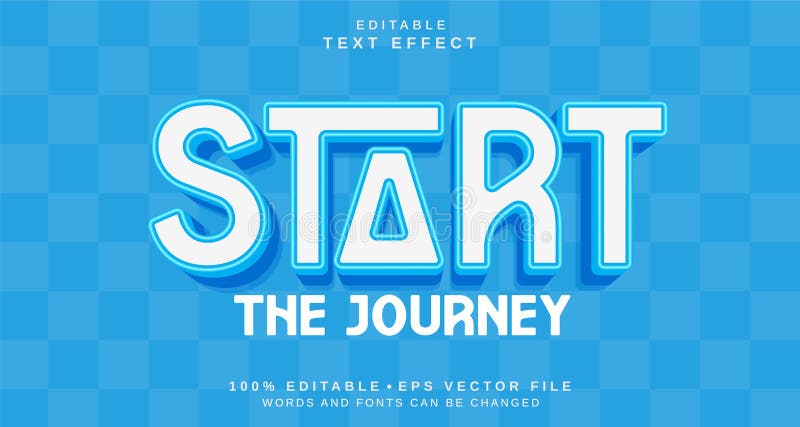 Editable Text Style Effect - Start Text Style Theme Stock Vector ...