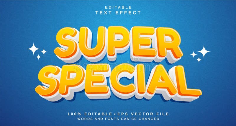 Editable Text Style Effect - Super Special Text Style Theme Stock ...