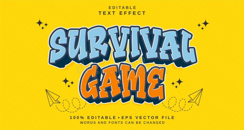 Editable Text Style Effect - Survival Game Text Style Theme Stock ...
