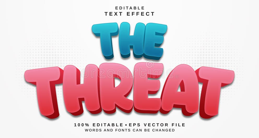 Editable Text Style Effect - the Thread Text Style Theme Stock Vector ...