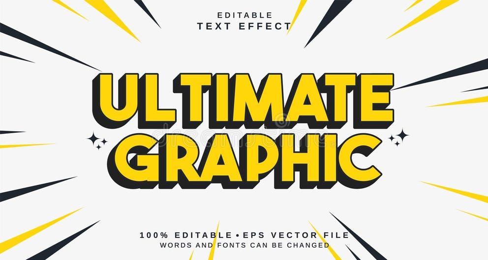 Editable Text Style Effect - Ultimate Graphic Text Style Theme Stock ...