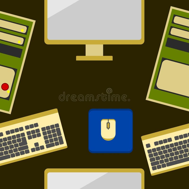 Computer Peripherals Set. Digital Input Device, Pc Stock Vector ...