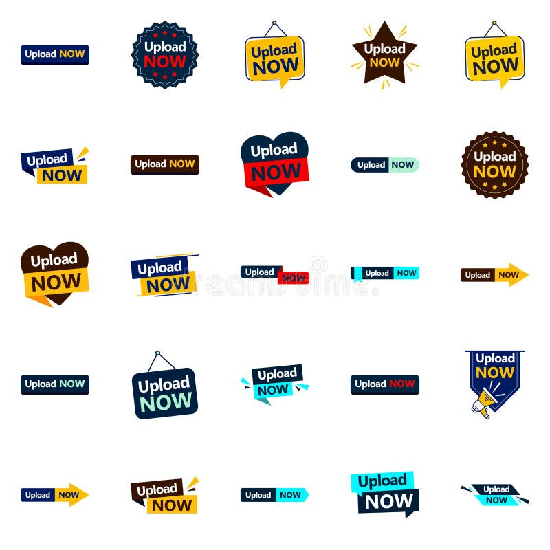 25 Editable Vector Designs in the Upload Now Bundle Perfect for ...
