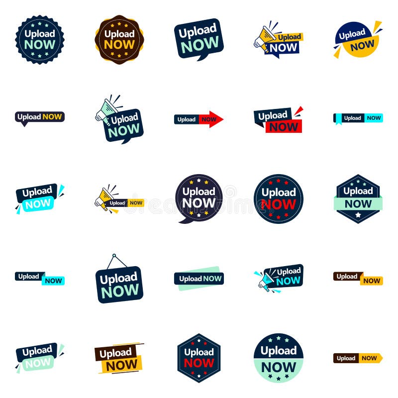 25 Editable Vector Designs in the Upload Now Bundle Perfect for ...