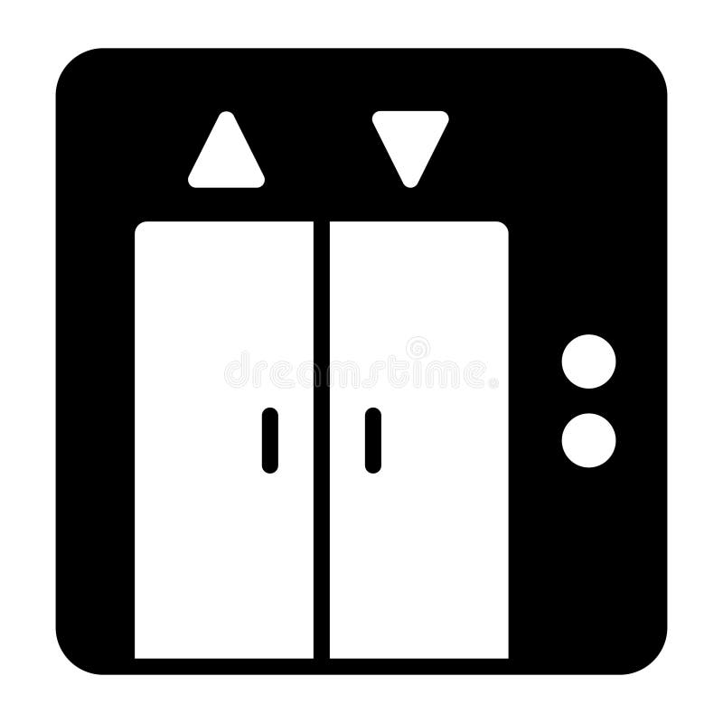 Lift Trendy Icon, Line Style Isolated on White Background. Symbol for ...