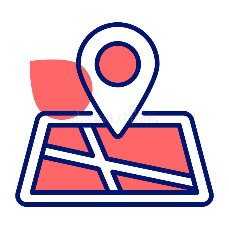 Editable Vector Icon of Location Map Trendy Design, Map Navigation ...