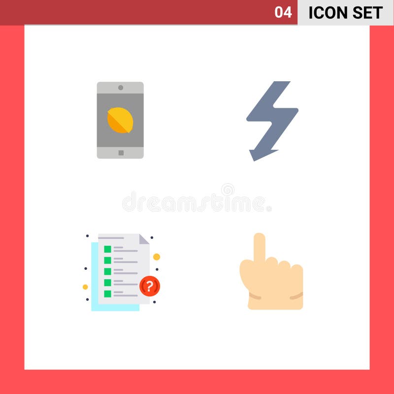 User Interface Pack of 4 Basic Flat Icons of Disabled Application ...