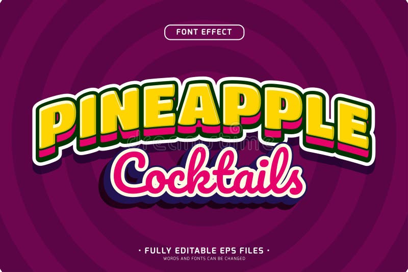 Editable Vector of Modern Text Effect with Vibrant Color and Fun Font ...