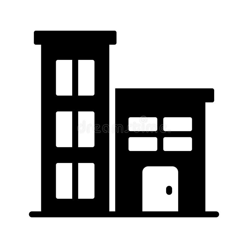 An Editable Vector of Office Building in Flat Style, Easy To Use Icon ...