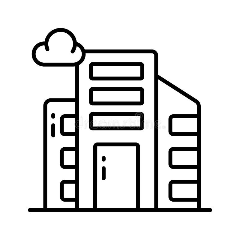 An Editable Vector of Office Building in Modern Style, Easy To Use Icon ...