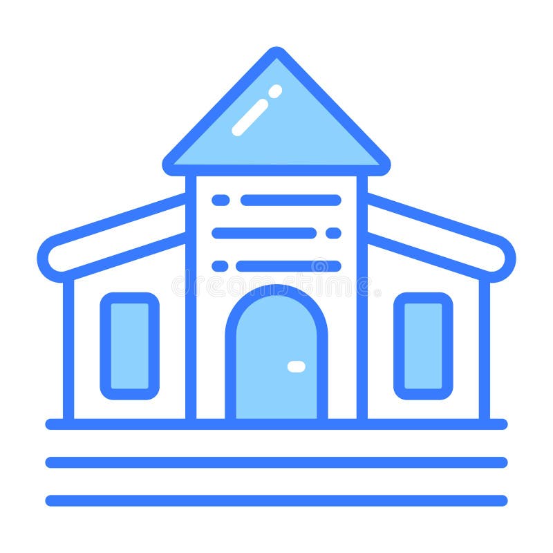 An Editable Vector of School Building, Vector of Learning Institute ...