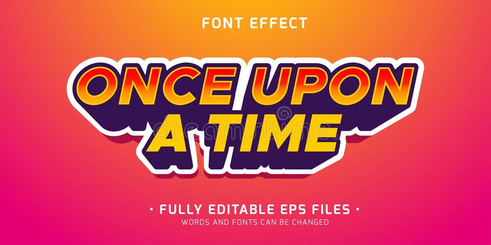 Editable Vector Sticker Text Effect Stock Vector - Illustration of ...