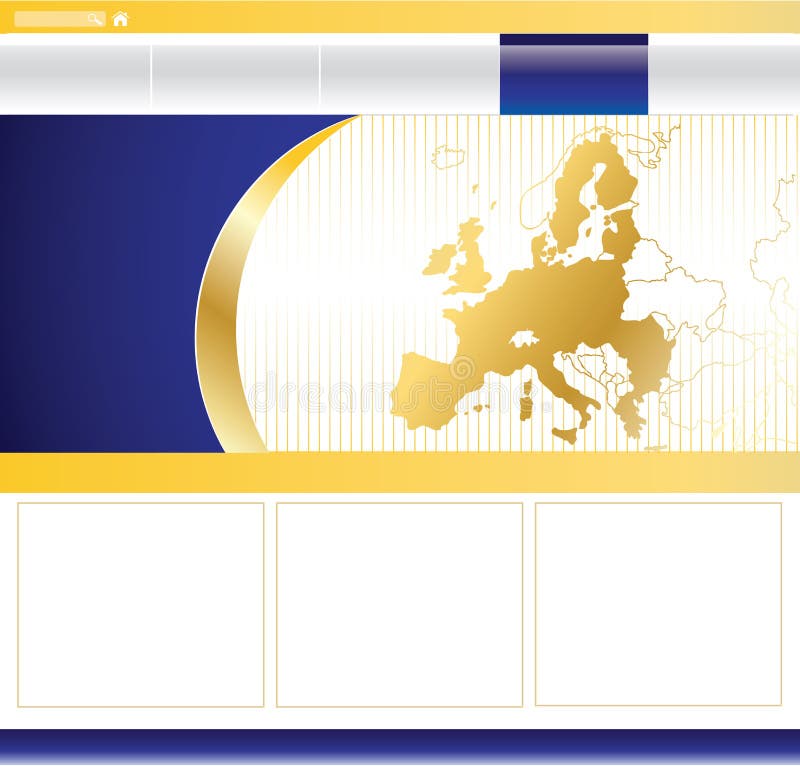 Editable web template stock illustration. Illustration of business ...