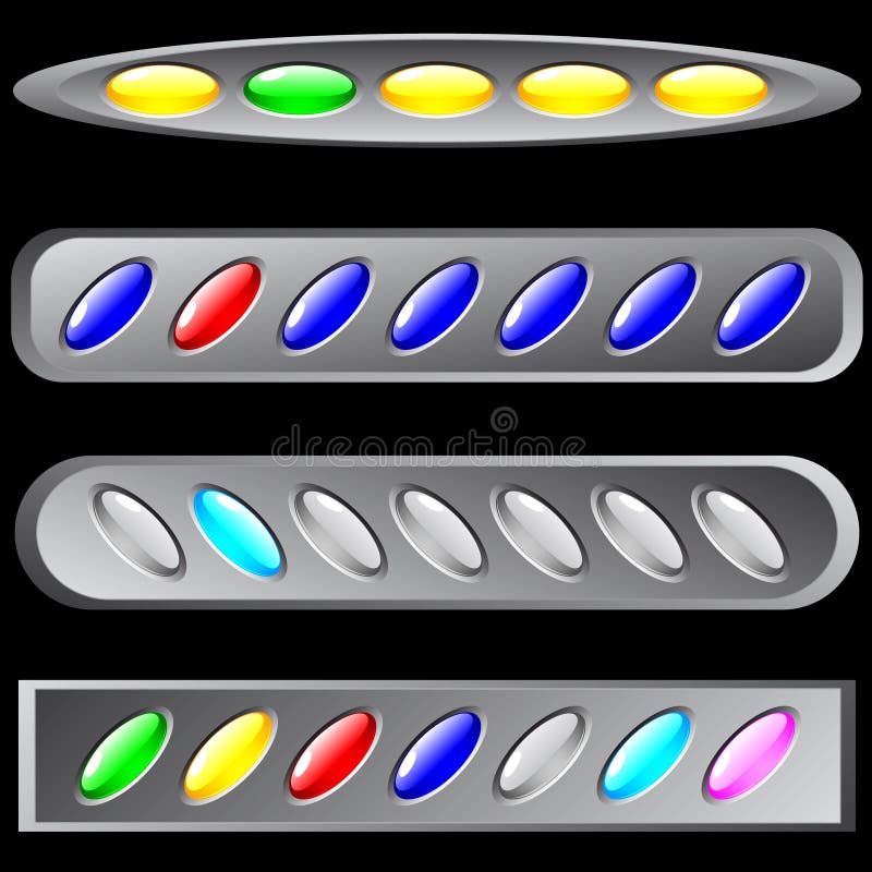 Editable Website Navigation Templates Stock Vector - Illustration of ...