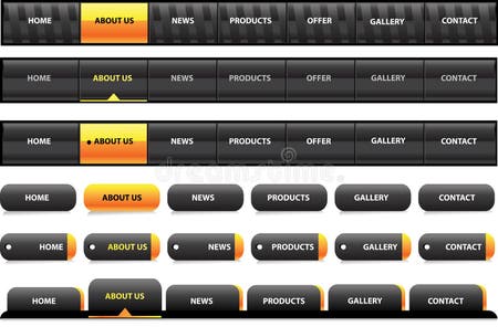 Editable Website Navigation Template Stock Illustrations – 8,371 ...