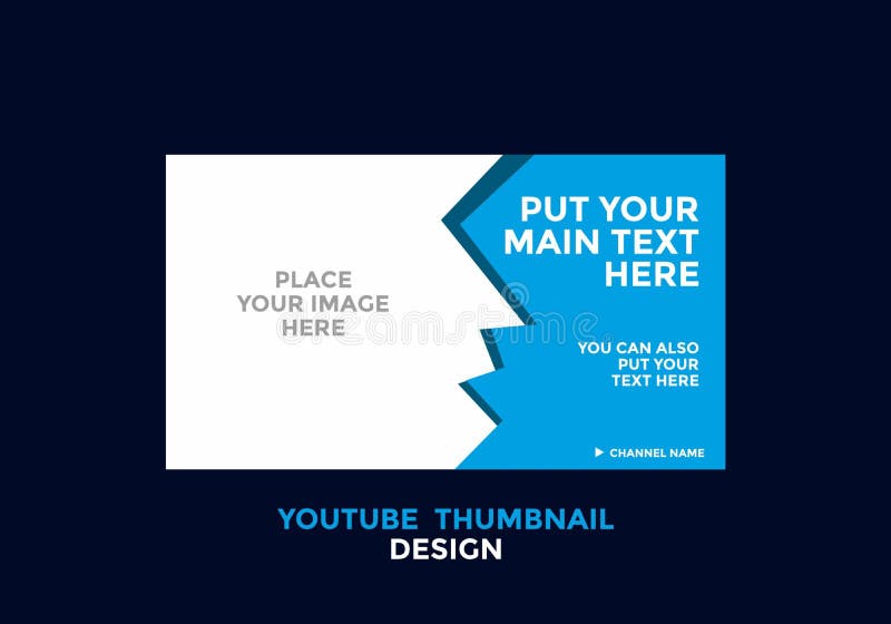 Youtube Thumbnail Blue Stock Illustrations – 201 Youtube Thumbnail Blue ...