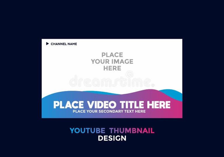 Youtube Thumbnail Blue Stock Illustrations – 201 Youtube Thumbnail Blue ...