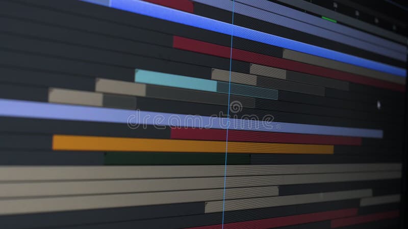 Editing and Compositing Video Clips in a Digital Editing Timeline ...