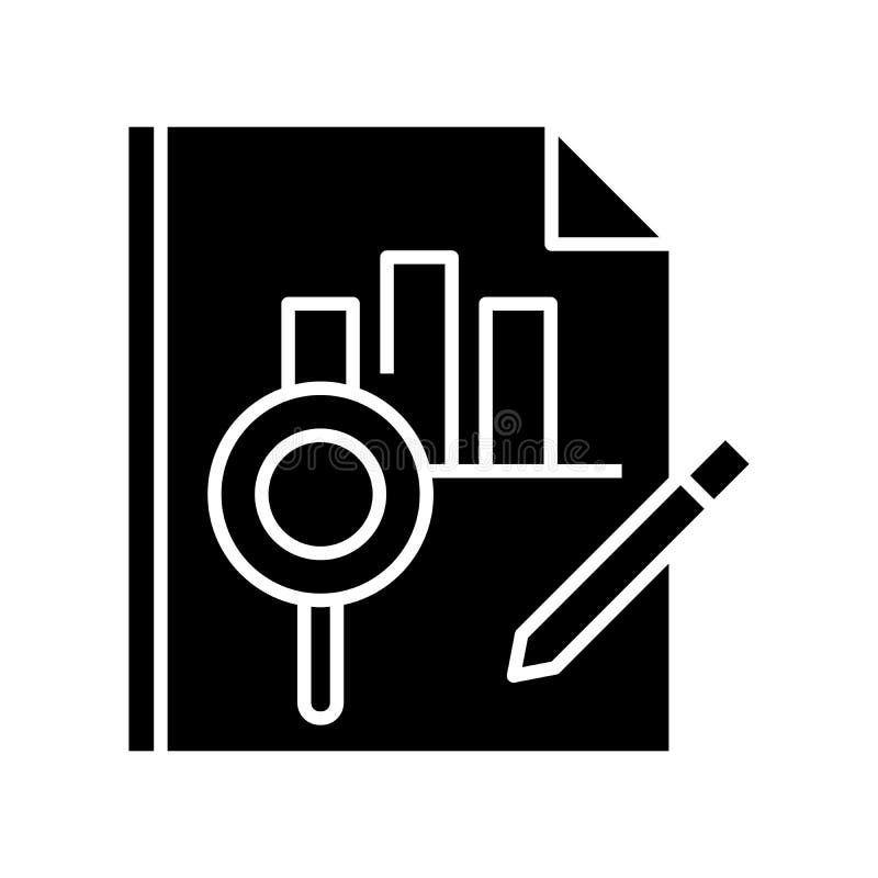 Editing Data Black Icon, Concept Illustration, Vector Flat Symbol ...