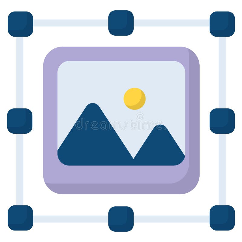 Editing Image Flat Icon , Photography and Digital Art Flat Vector Icon ...