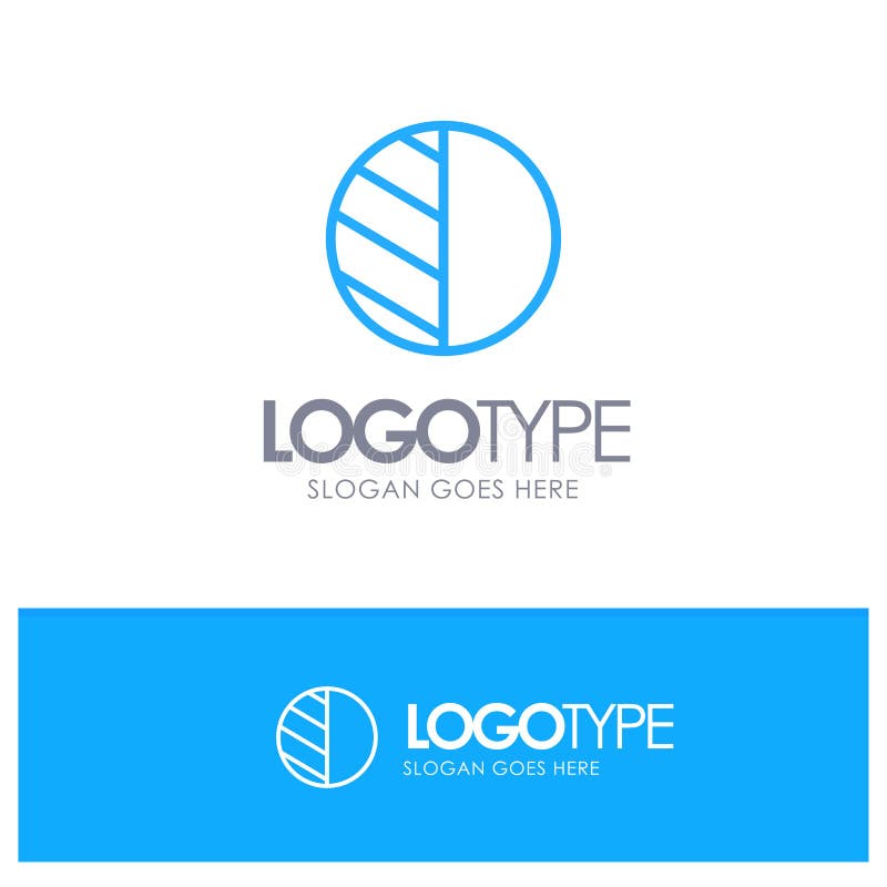 Editing, Photo, Shadow Blue Outline Logo Place for Tagline Stock Vector ...