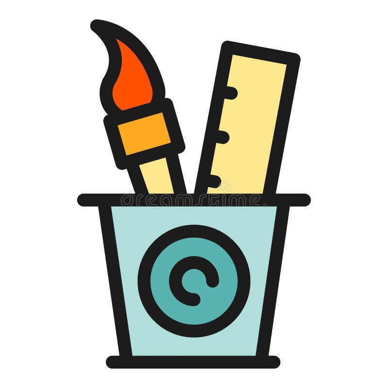 Editing Tools Icon Vector Flat Stock Illustration - Illustration of ...