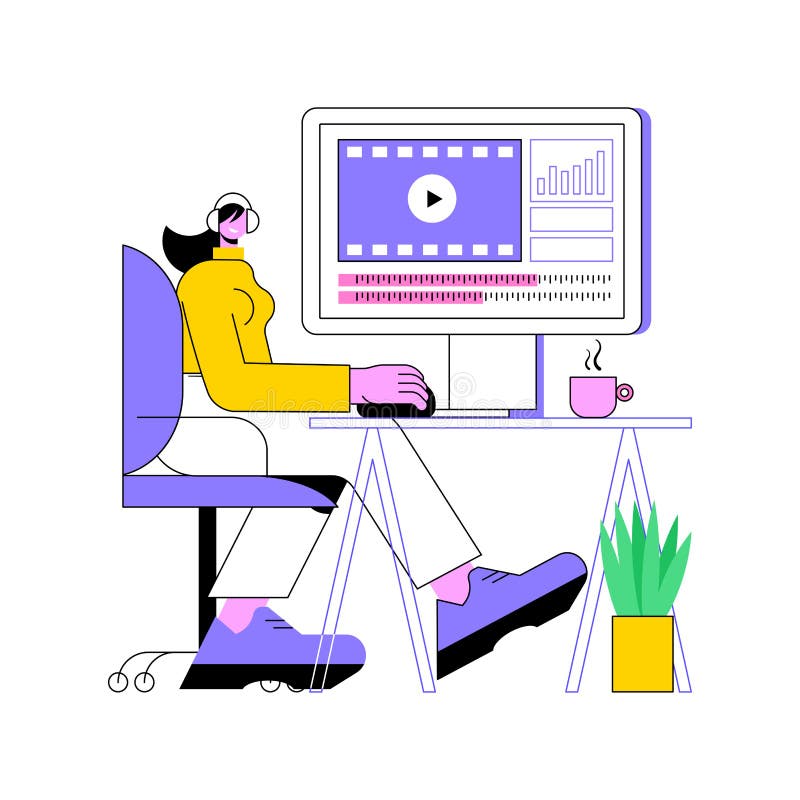 Video Creation Processing Stock Illustrations – 139 Video Creation ...