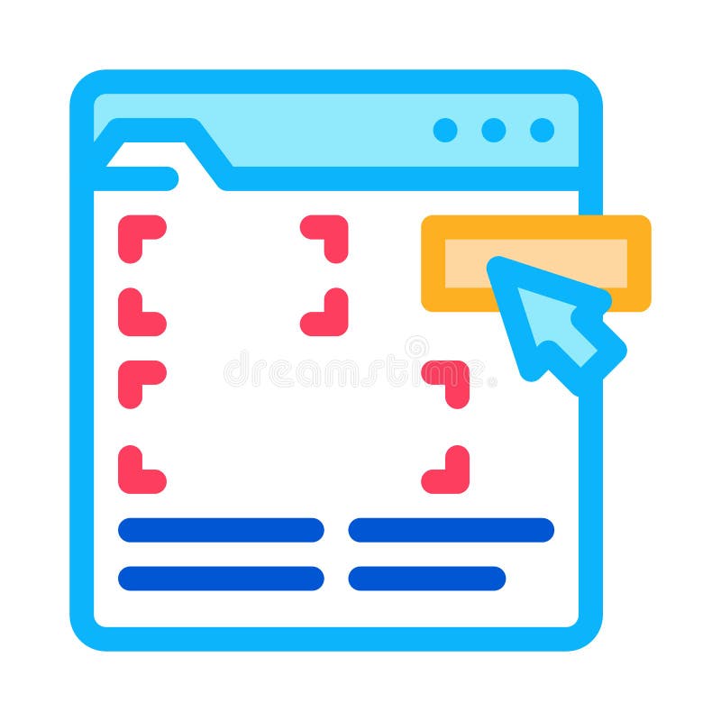 Editing Web Site Icon Vector Outline Illustration Stock Vector ...