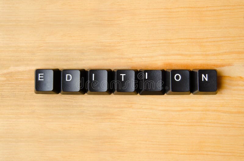 Edition word stock photo. Image of keyboard, typo, keyword - 96112438
