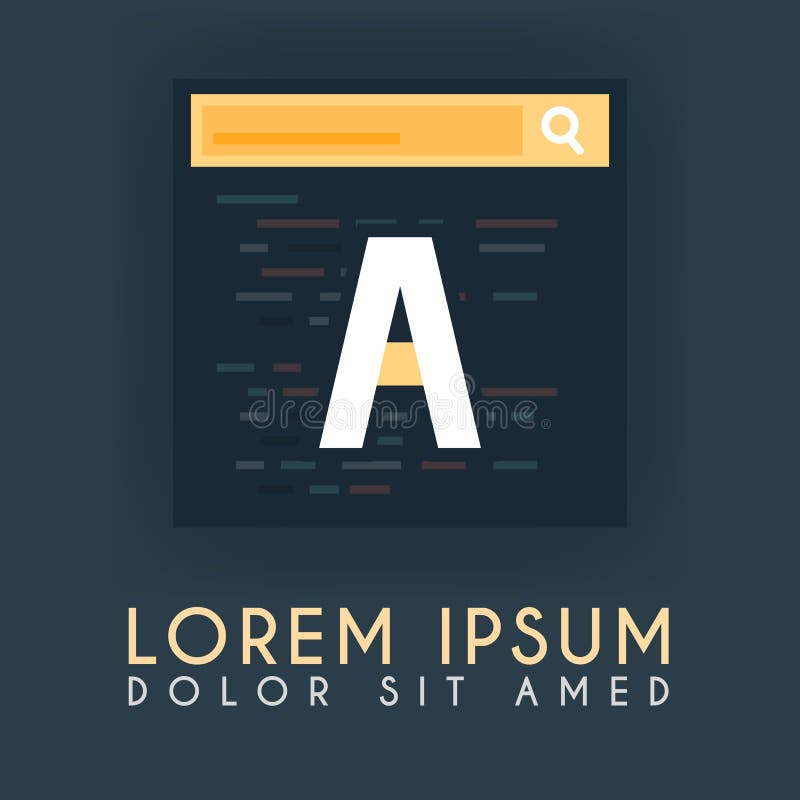 Editor Code Letter I Logo. I Letter Design Web Developer and Search ... Editor Code Letter I Logo. I Letter Design Web Developer and Search ...