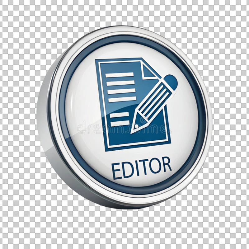 Editor 3D Icon with Polished Design Isolated on White Background for ...