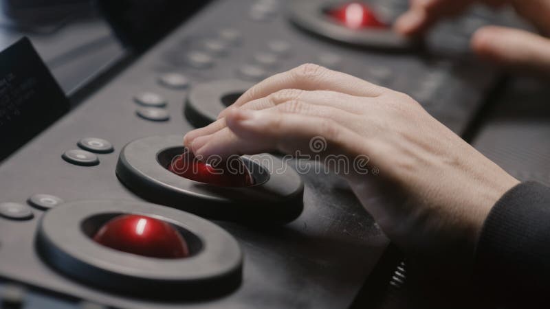 The Editor Makes Color Correction Using Color Grading Control Panel ...