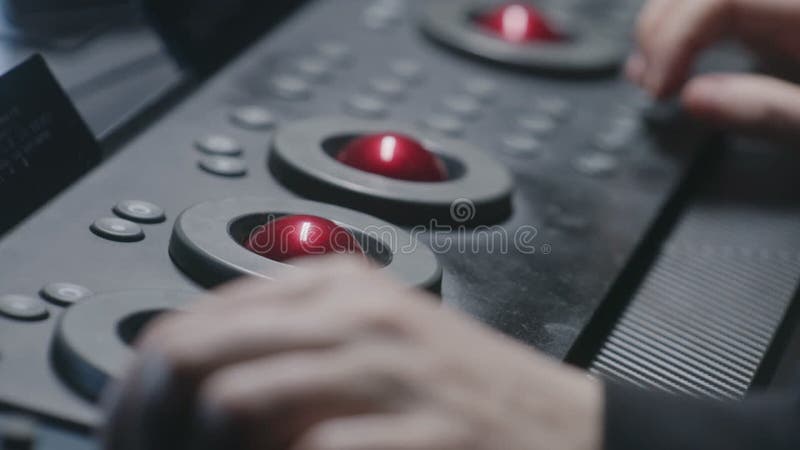 The Editor Makes Color Correction Using Color Grading Control Panel ...